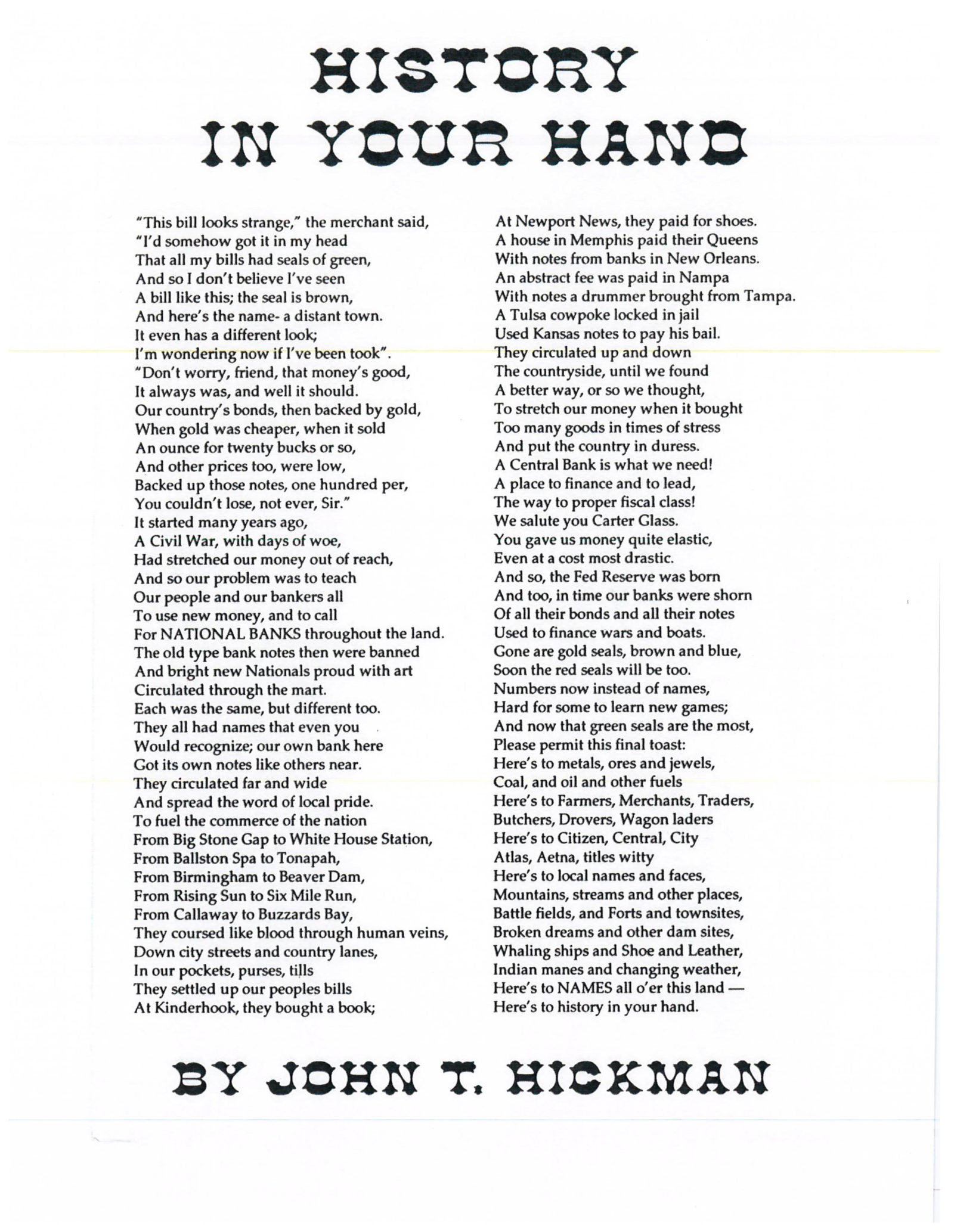Poetry – Higgins Museum